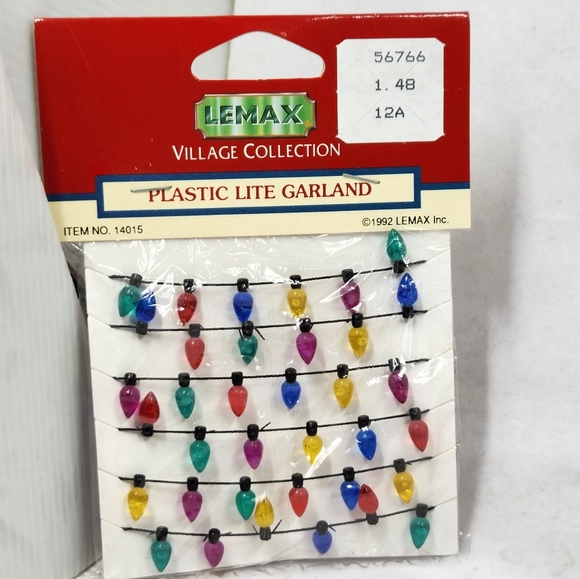 Lemax | Holiday | Vintage Lemax Plastic Lite Garland Village Collection ...